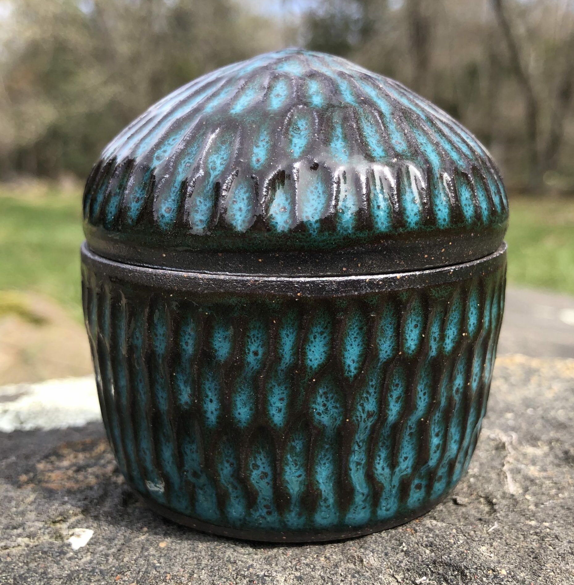 Small carved lidded container | Gallery of Handmade Pottery | Star Farm ...